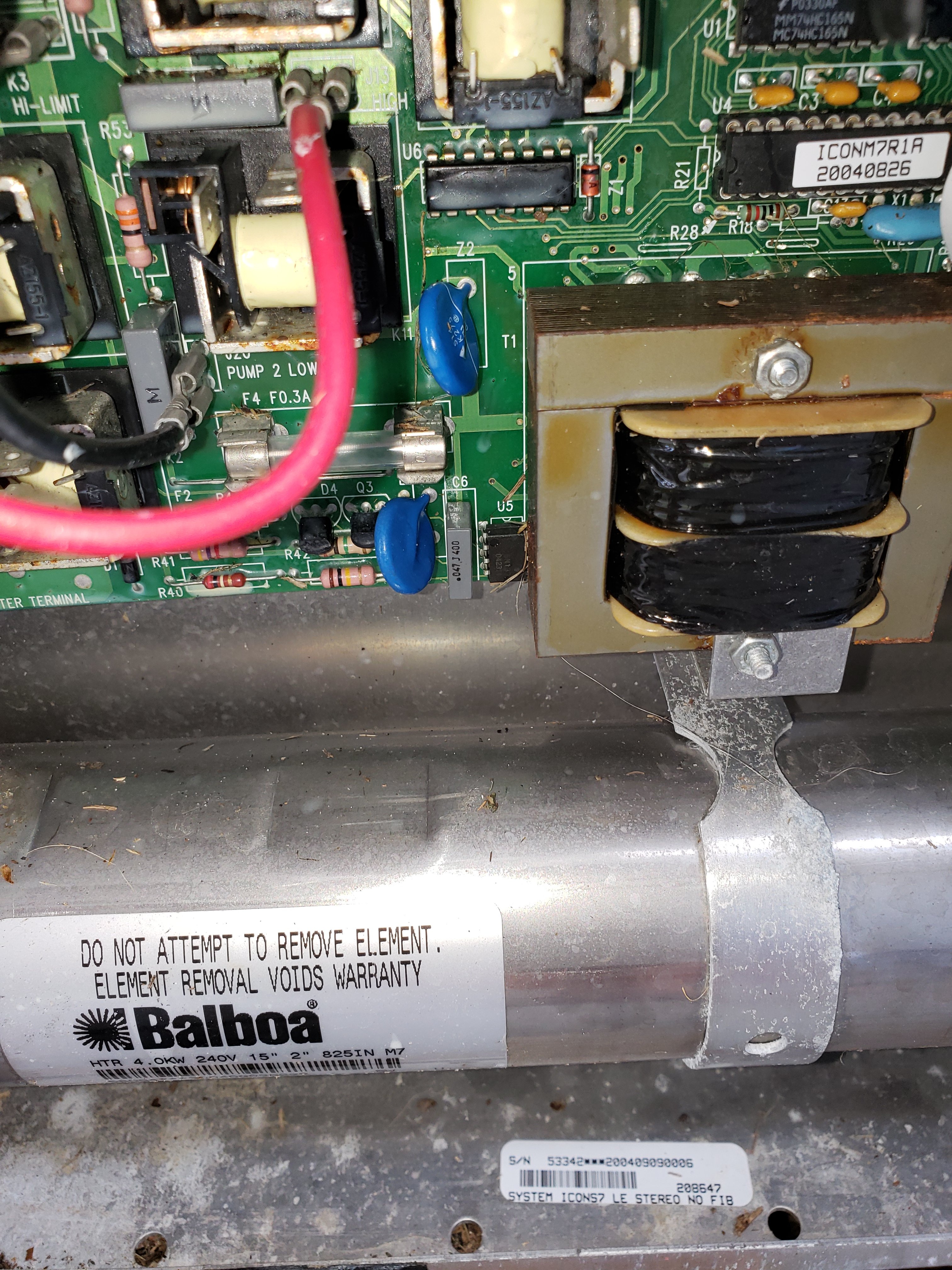 Balboa older IMSB53940 ICONS7 53342 Heater stays on - Portable Hot Tubs ...