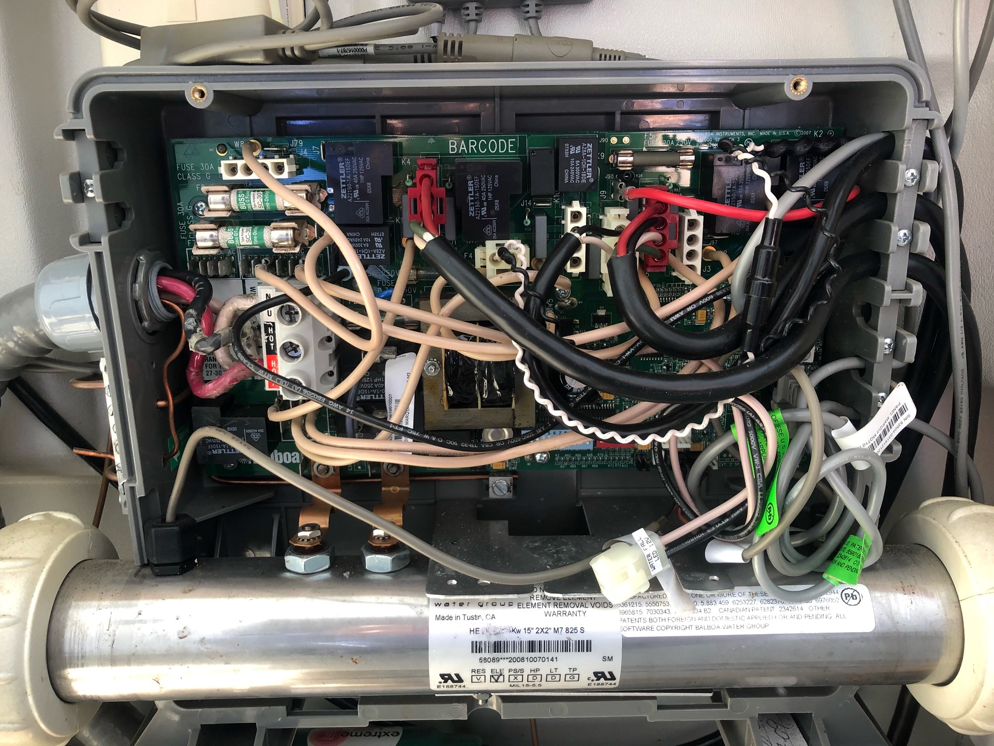 Marquis Epic Hot Tub Balboa controller 54277-03, Errors CFE A10 ...
