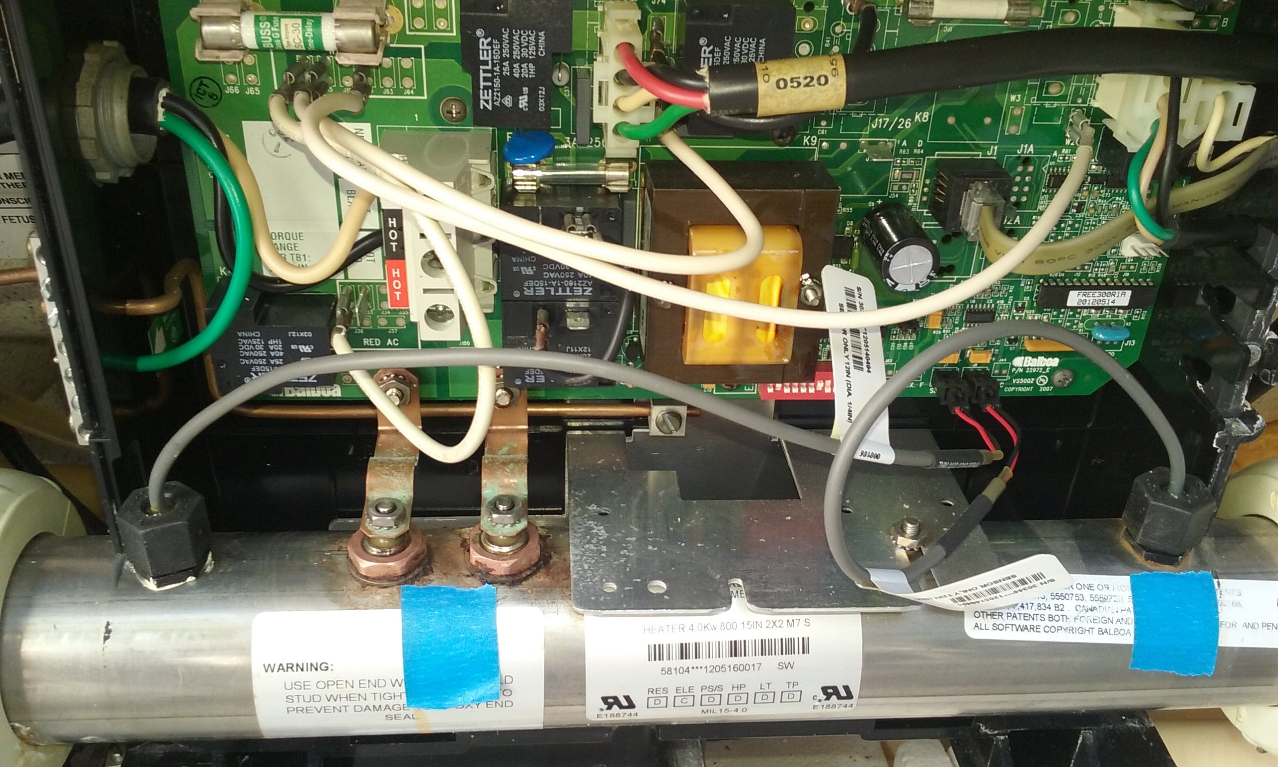 Relays for Balboa circuit board p/n 55340 that control the low speed and high speed pump ...