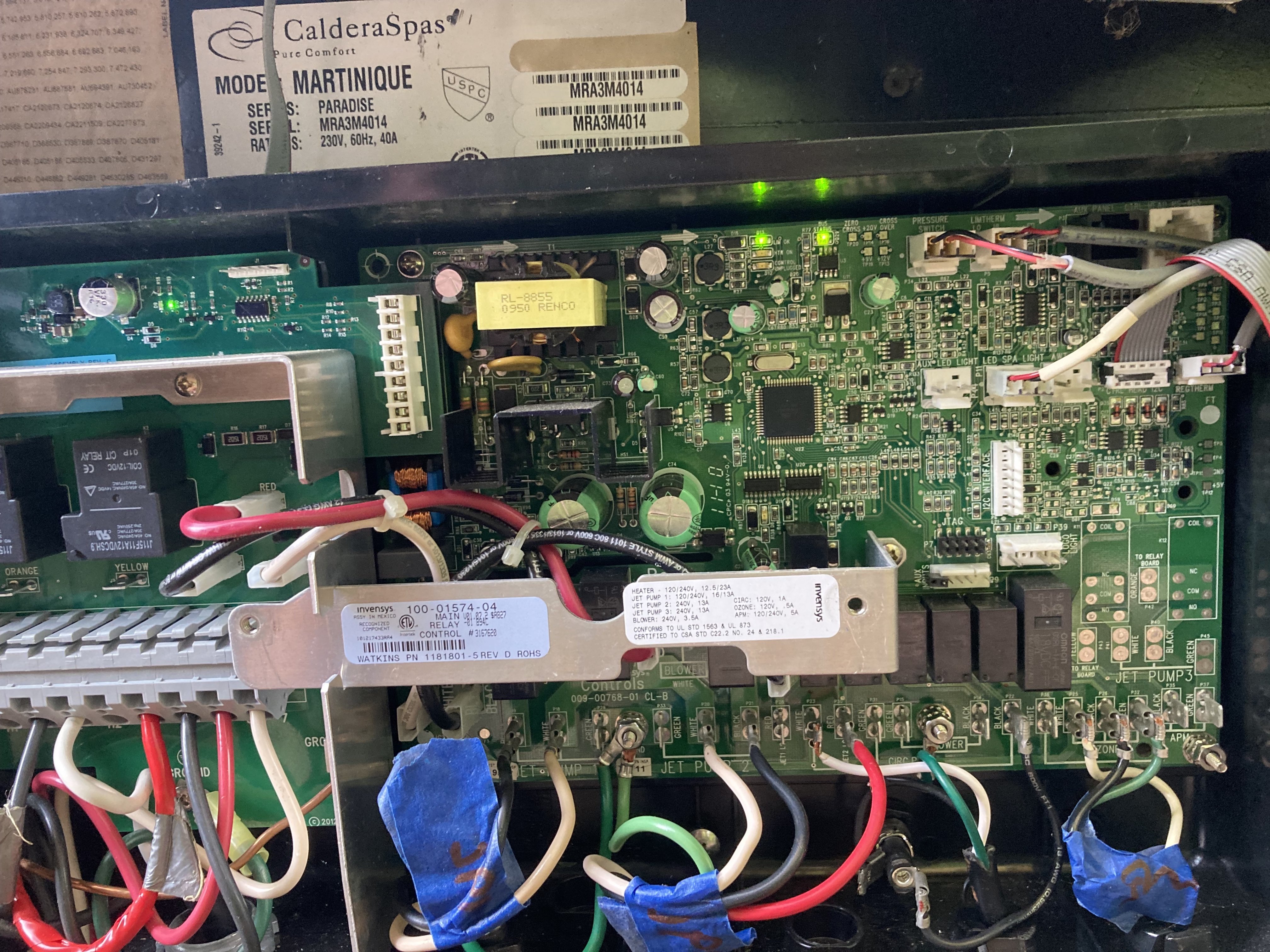 Caldera Martinique Spa not heating- good circ pump flow - Portable Hot ...