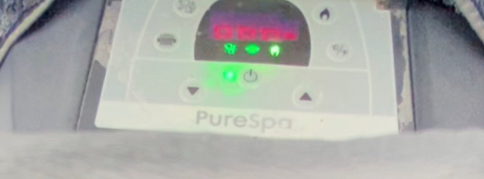 intex purespa one long beep, then 3 light and stops heating/pumping ...