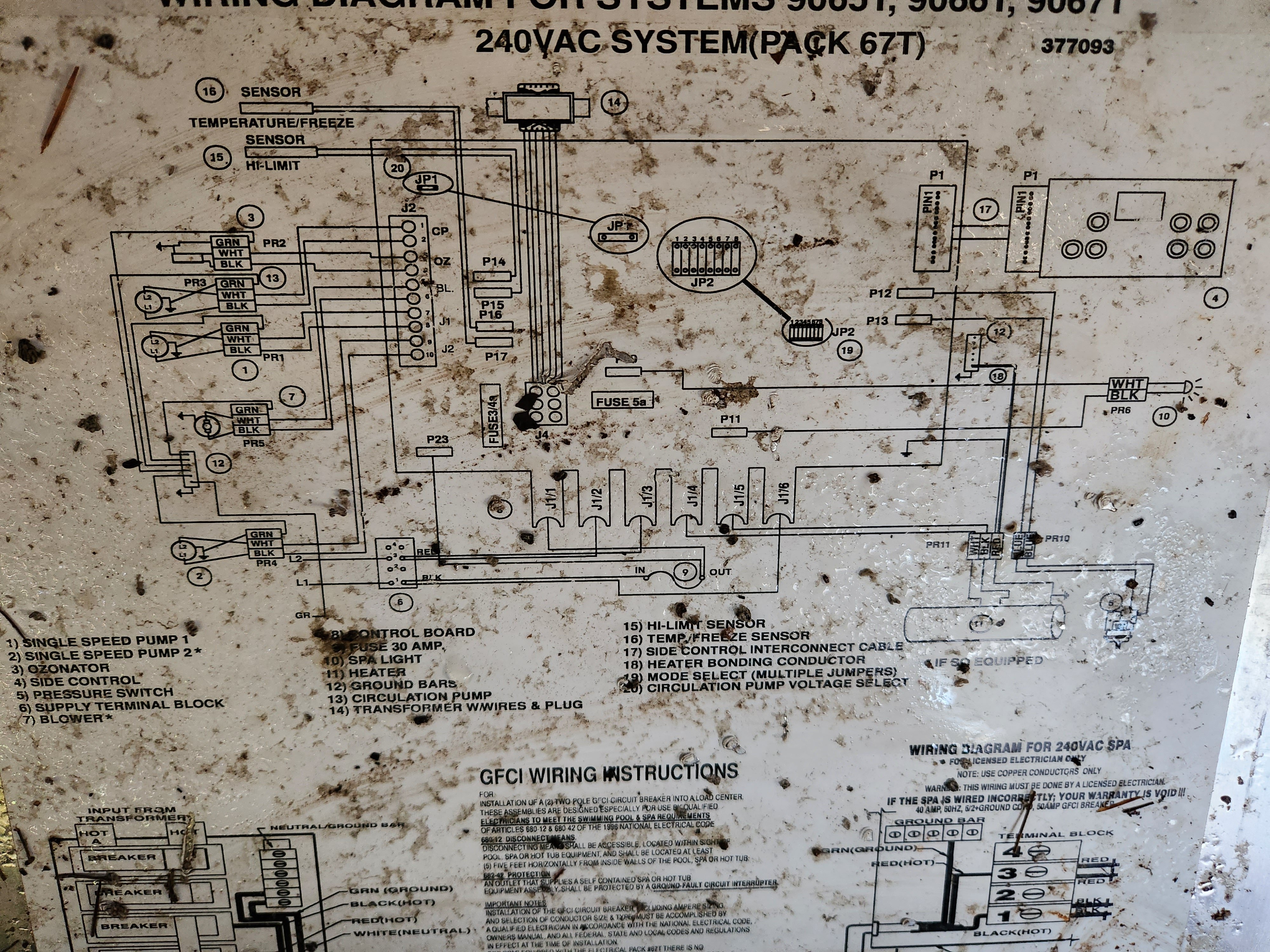 Blue Ridge Spa (division of Gatsby / Jacuzzi) flipping breaker when ...