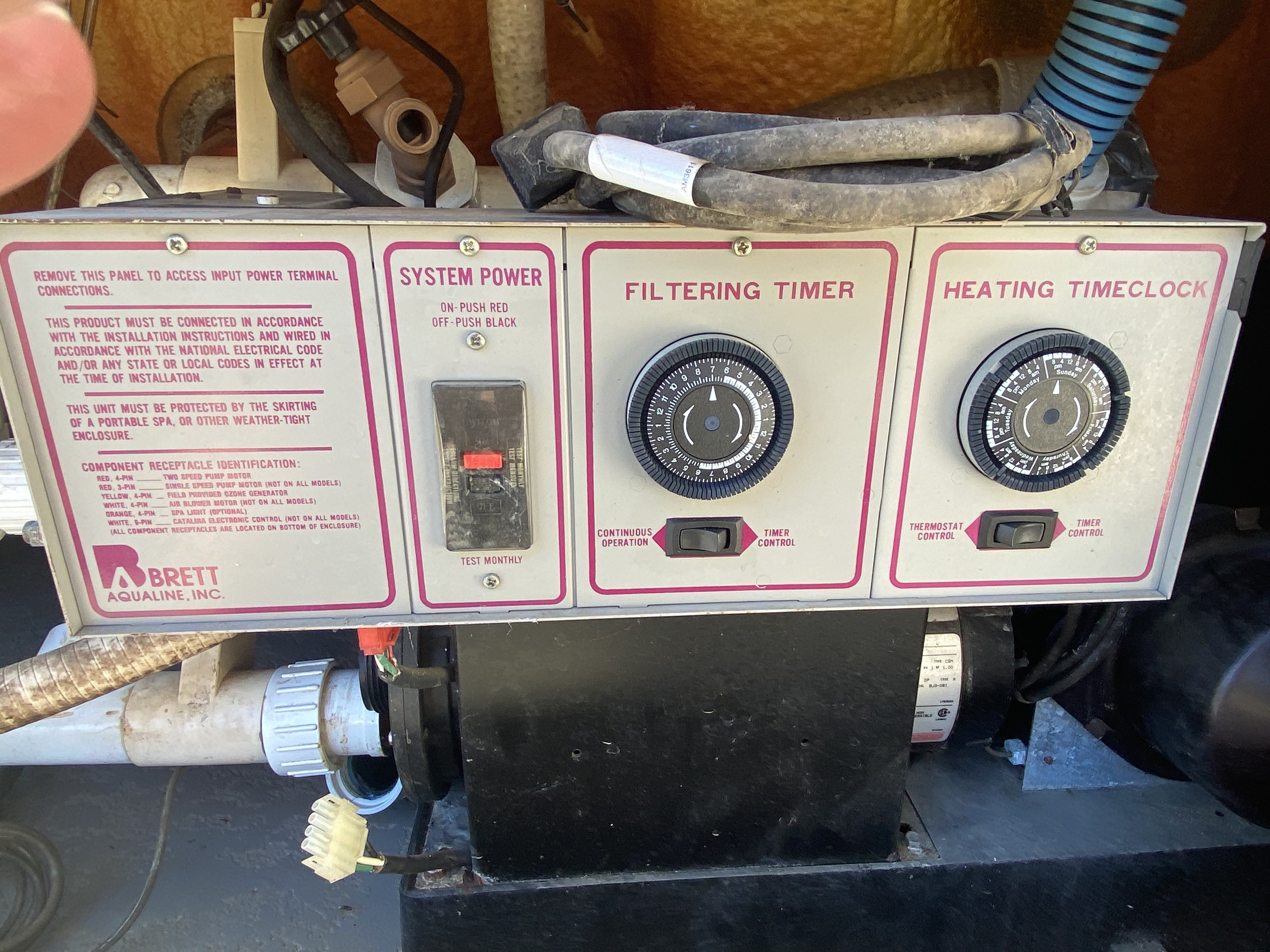 Tecmark Control Panel - Portable Hot Tubs & Spas - Pool and Spa Forum