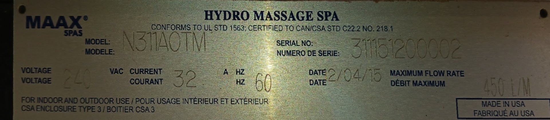 How do I find this MAAX???? - Portable Hot Tubs & Spas - Pool and Spa Forum