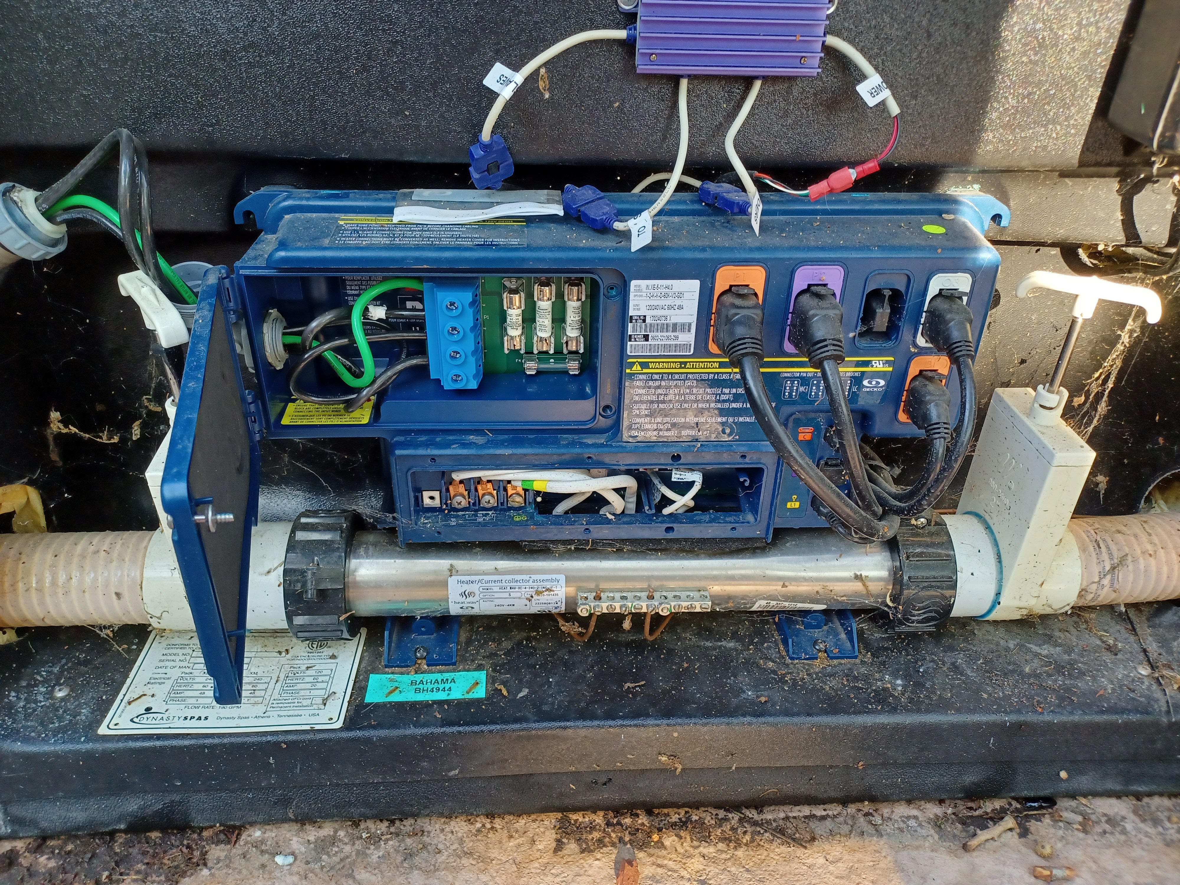 Gecko spa pack just clicks after turning on breaker - Portable Hot Tubs ...