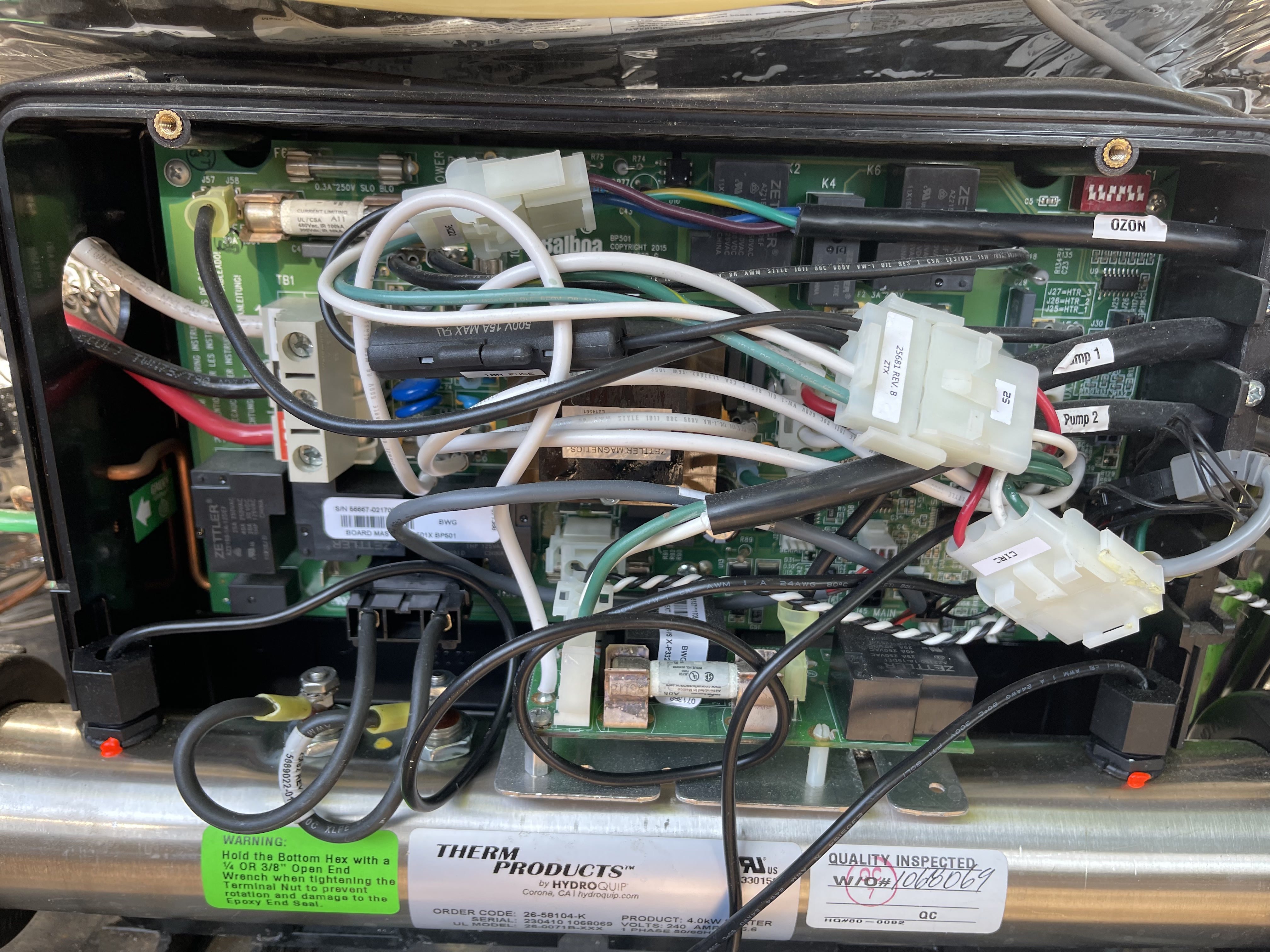 MasterSpa 7.2TS - Model 5500 - Jet1 will not turn off - Portable Hot ...