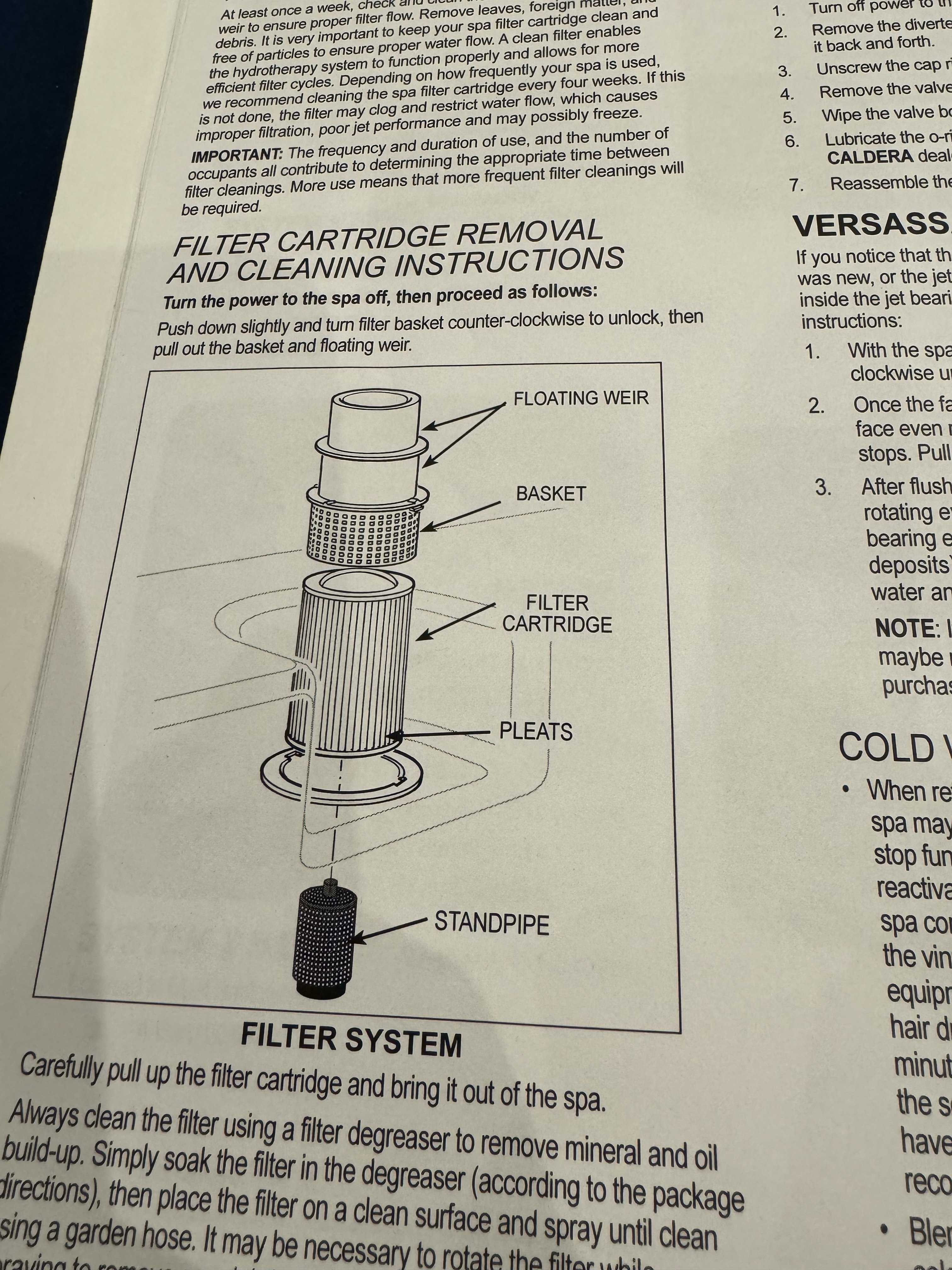 Filter basket stuck on caldera paradise martinique spa - Portable Hot ...