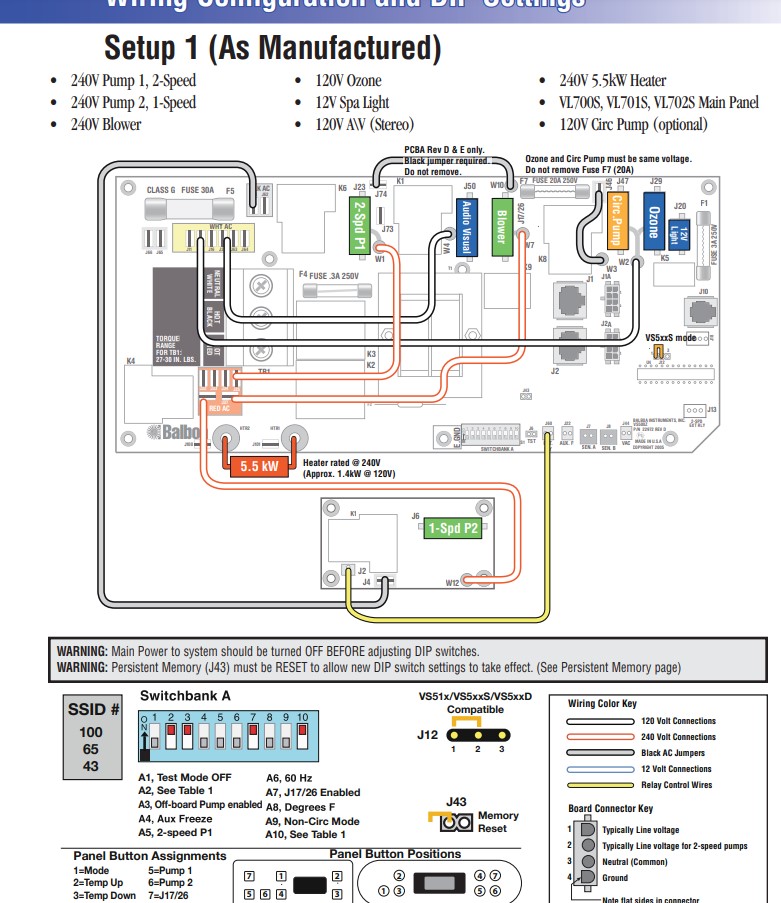 2 speed pump wiring help with Balboa VS510sz - Portable Hot Tubs & Spas - Pool and Spa Forum