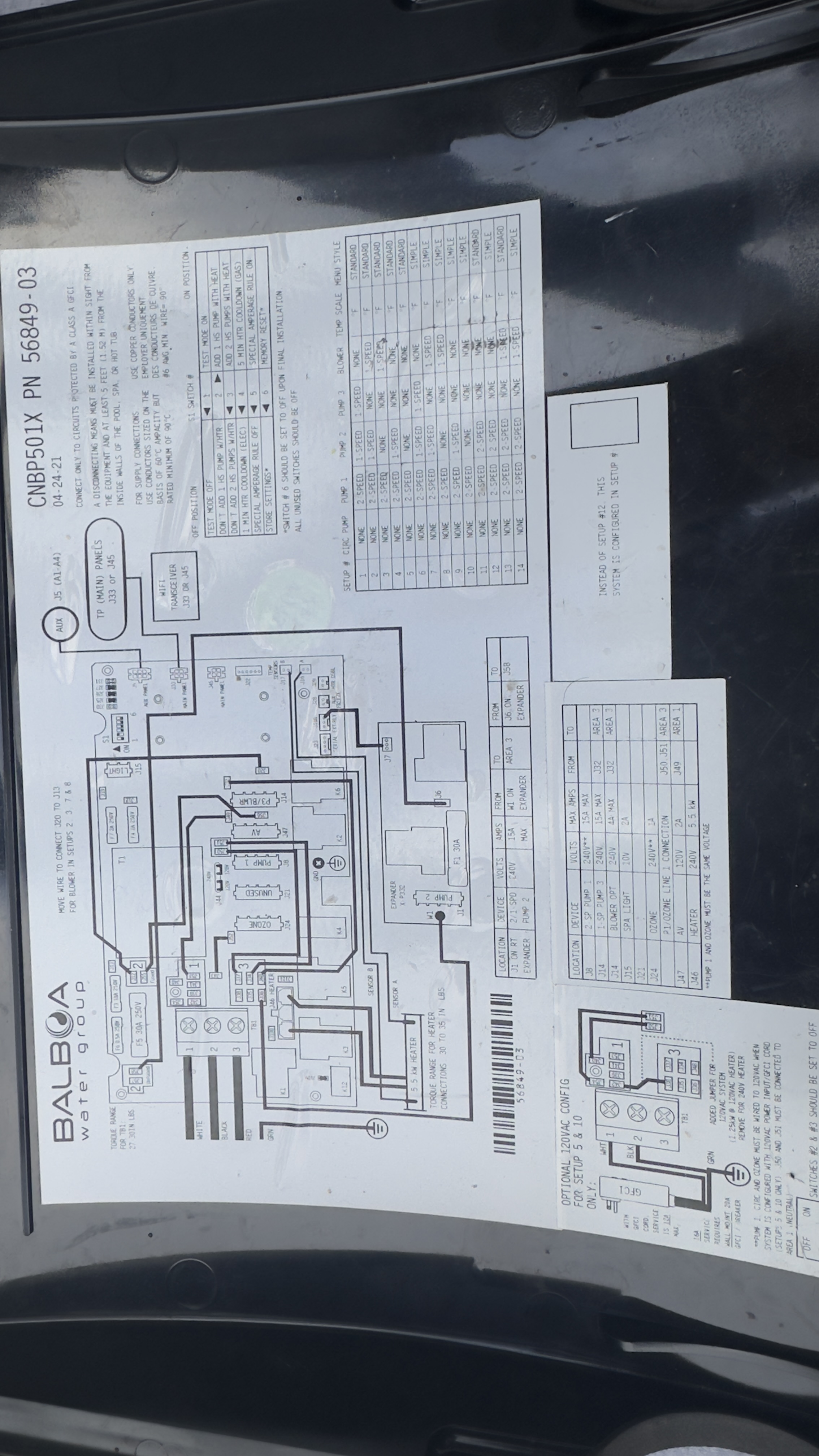 Help with settings of Balboa BP501 spa pack with Jacuzzi J345 - Portable Hot Tubs & Spas - Pool ...