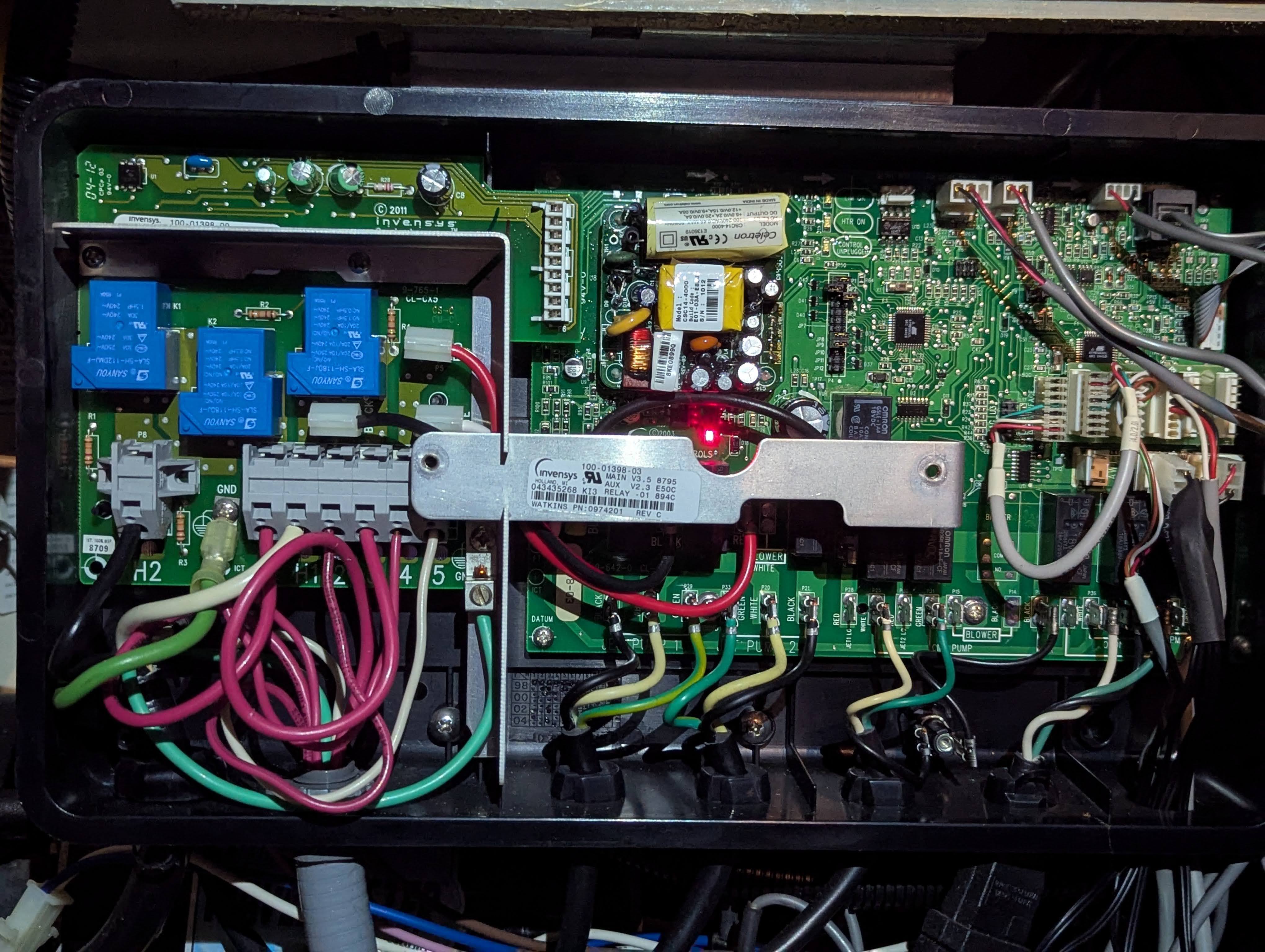 Hot Springs Vanguard ('05) Power Light Blinking. No heater return flow ...