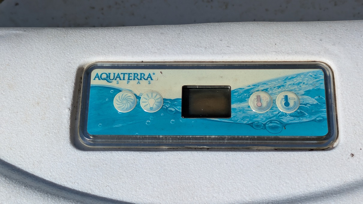 Replacement Overlay Decal for Aquaterra Spa Touchpad Controls ...