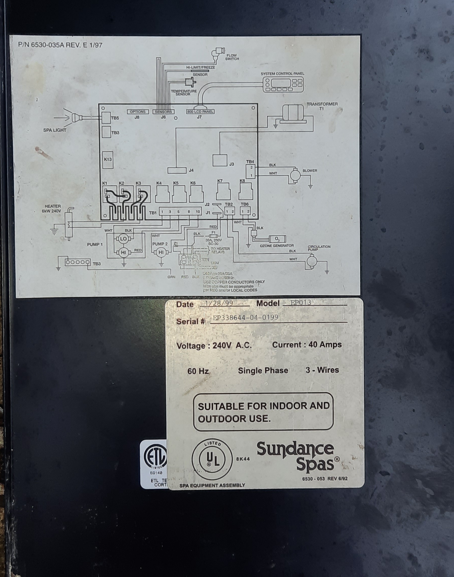 Sundance hi limit sensor - Portable Hot Tubs & Spas - Pool and Spa Forum