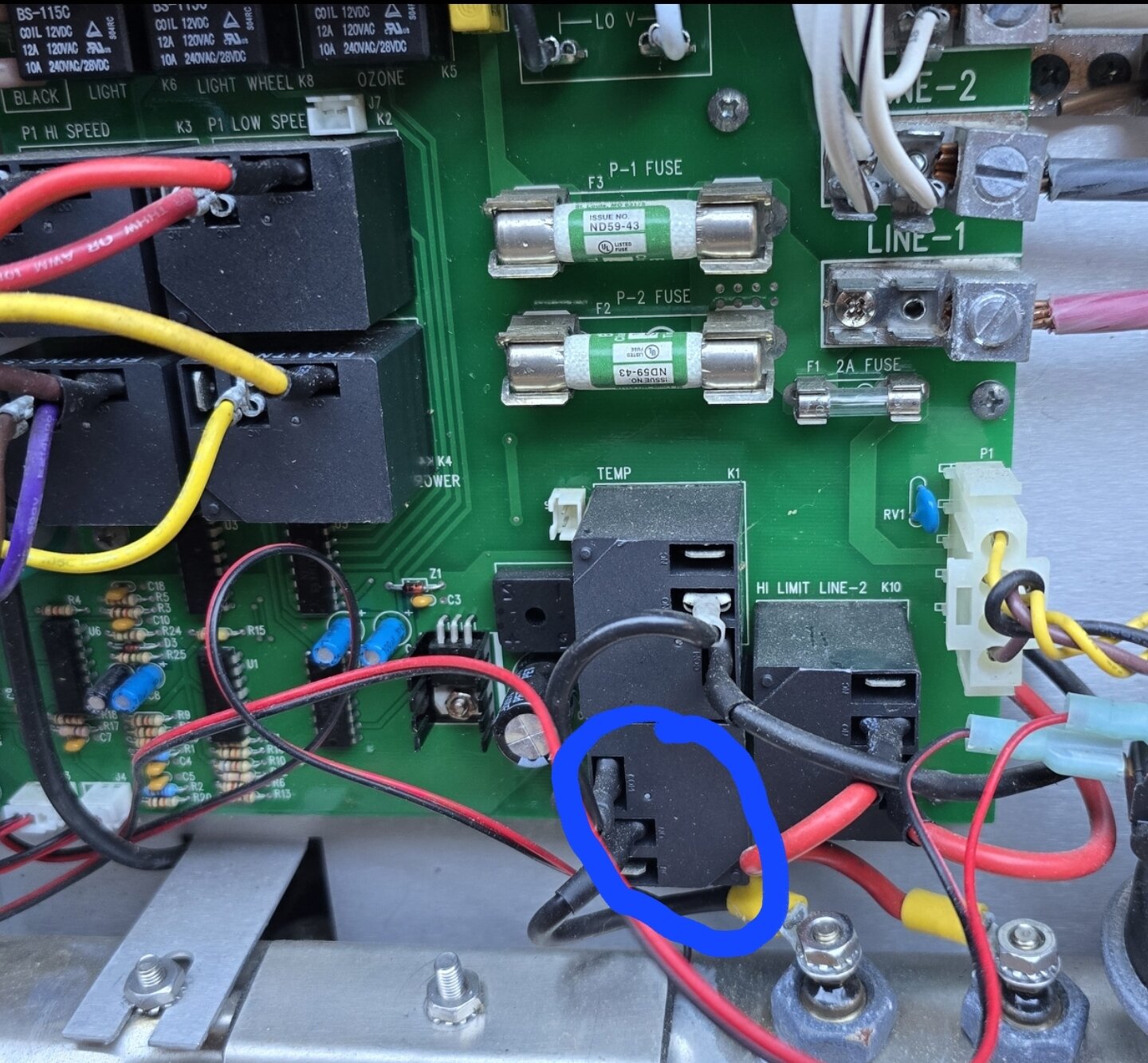 All accessories inop when circulation pump is running - Portable Hot ...