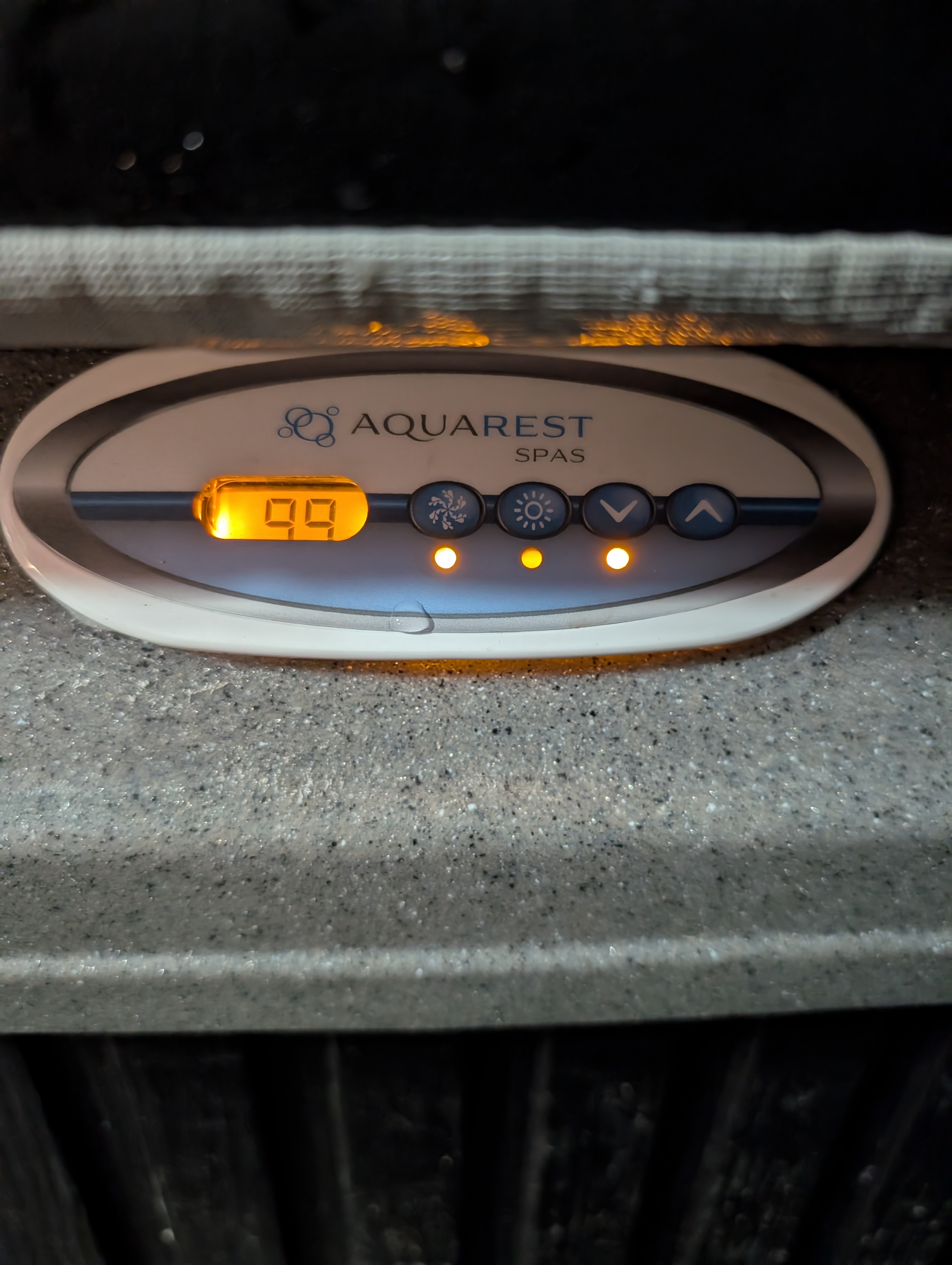 Top control panel buttons not working on new hot tub - Portable Hot ...